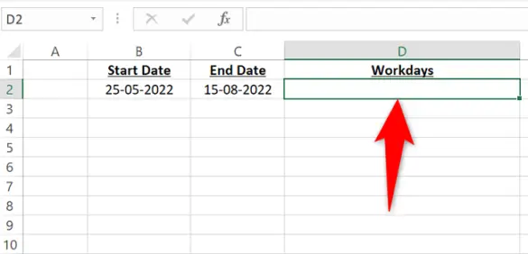 How To Use A Function In Microsoft Excel To Calculate Workdays Navhow 4843